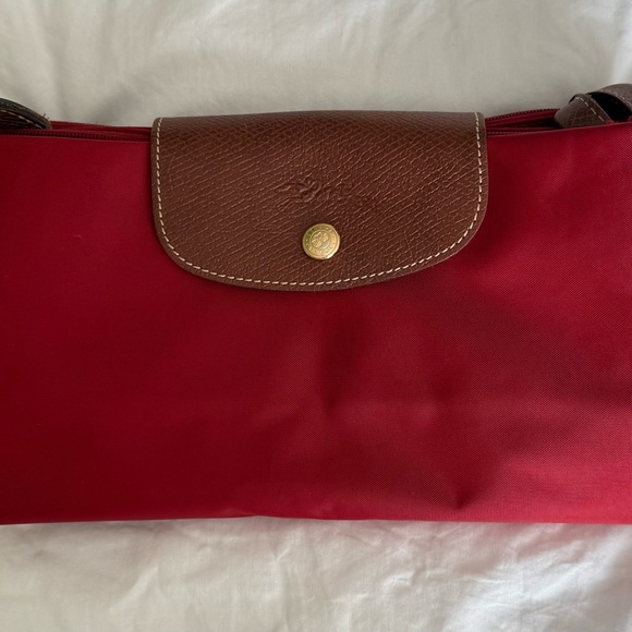 Longchamp | Bags | Long Champ Elegant Red Tote Bag | Poshmark